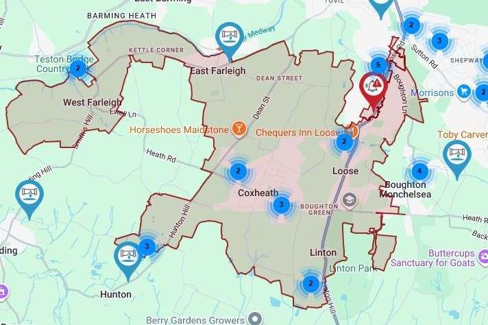 More than 2,000 homes across Coxheath, Headcorn and Ulcombe still ...