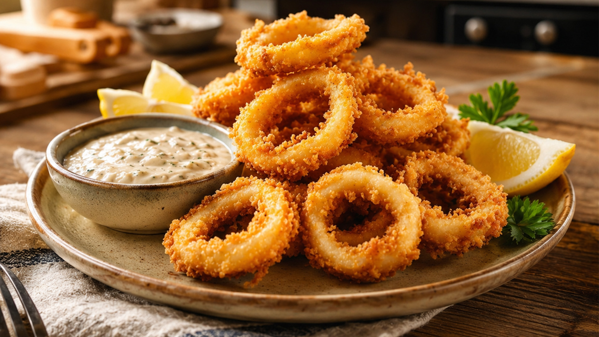 What makes fried calamari so popular at seafood restaurants