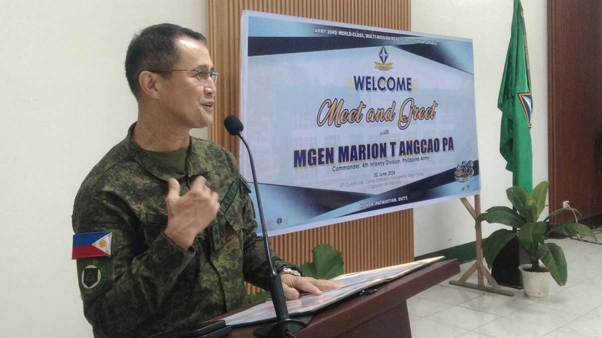New Army division chief: NPA 'dismantled' in Northern Mindanao, Caraga