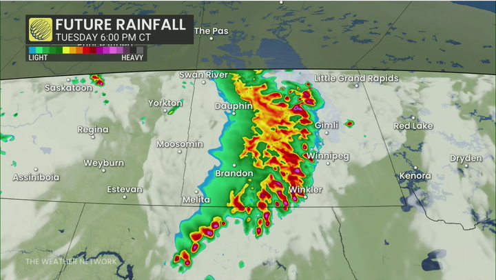 Severe storms set to sweet across Manitoba