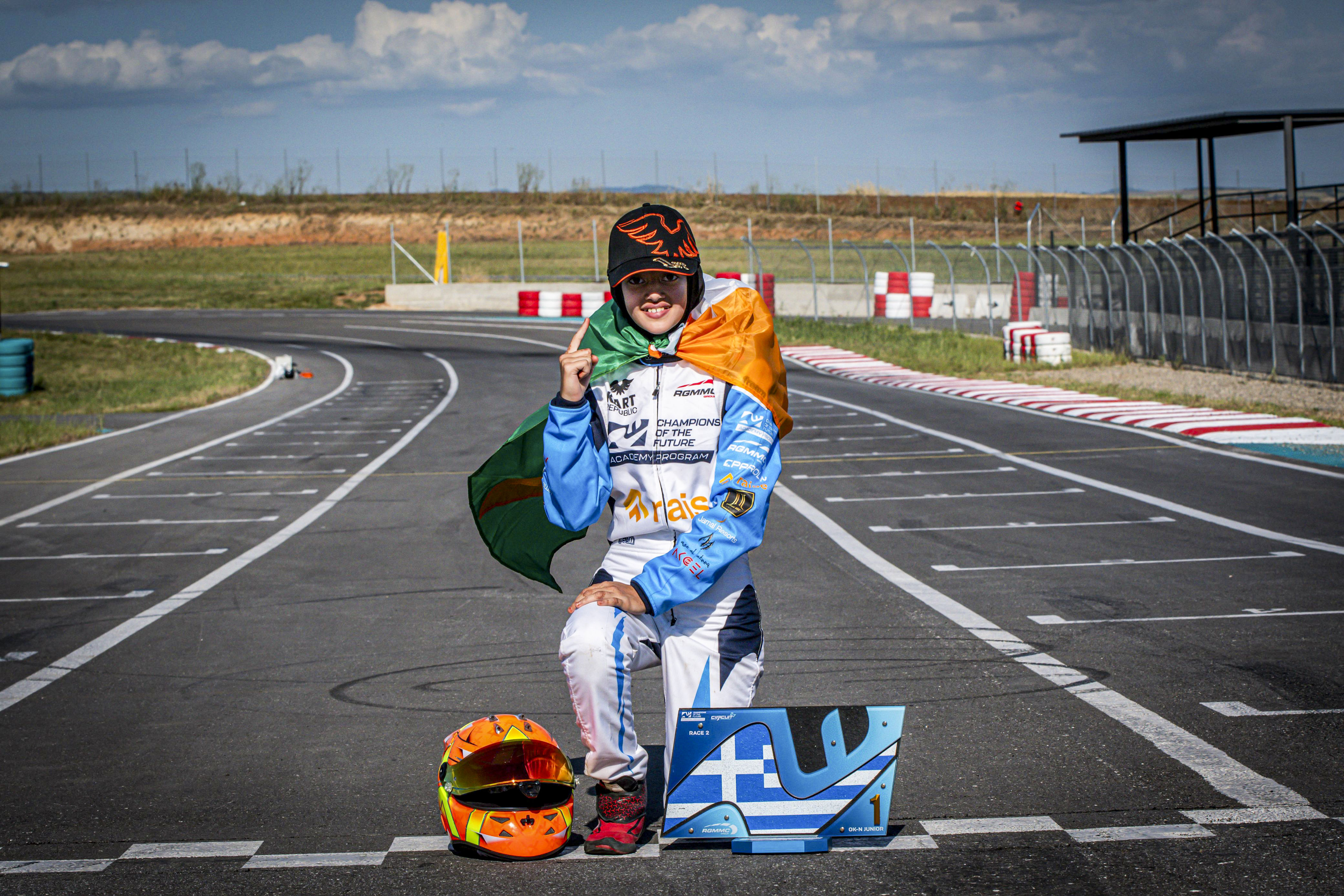 Indian national anthem in Greece: Atiqa Mir races to most dominant win ...