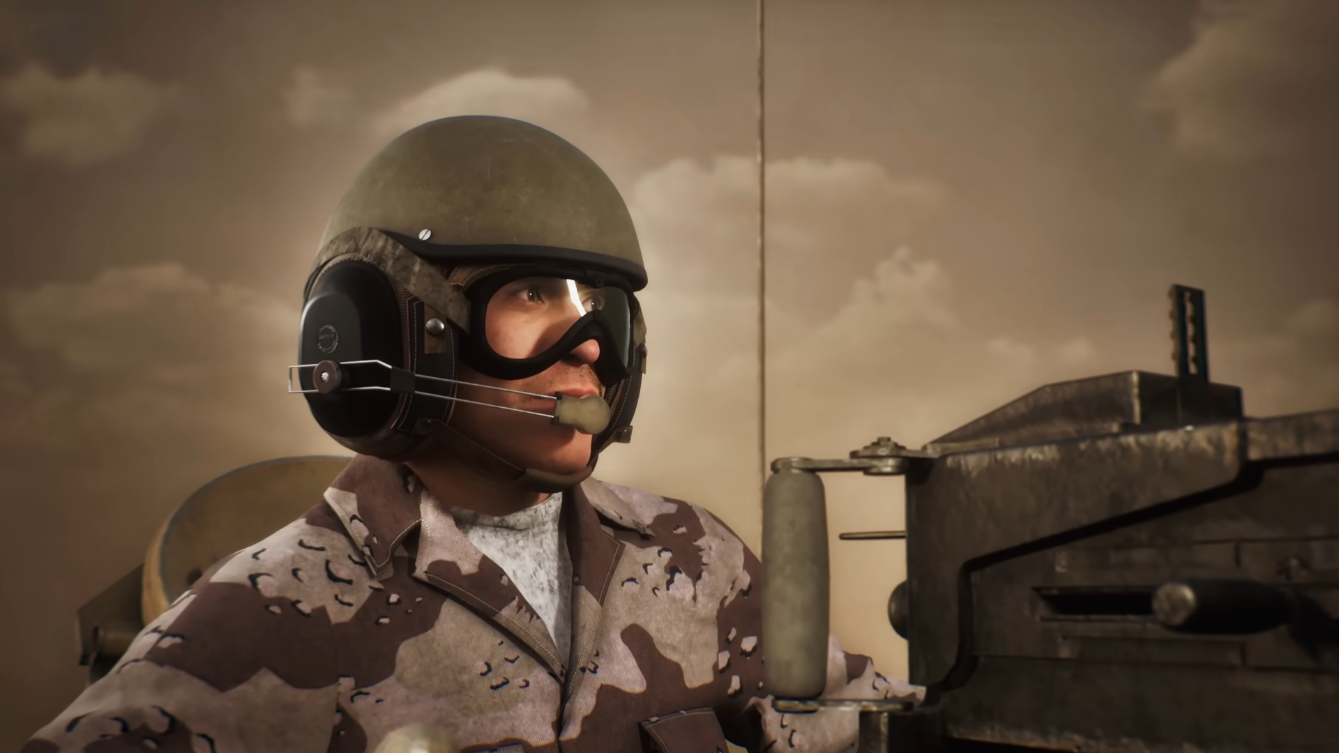 He was in a tank battle near Iran - and barely survived
