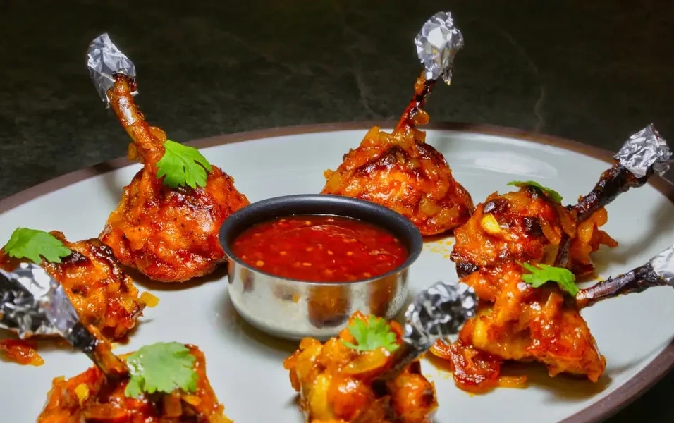 Crispy chicken lollipops made easy at home