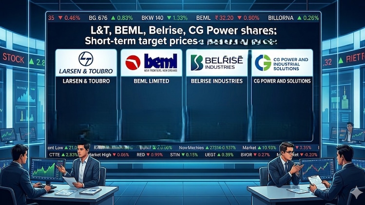 L&T, BEML, Belrise, CG Power shares: Short-term target prices