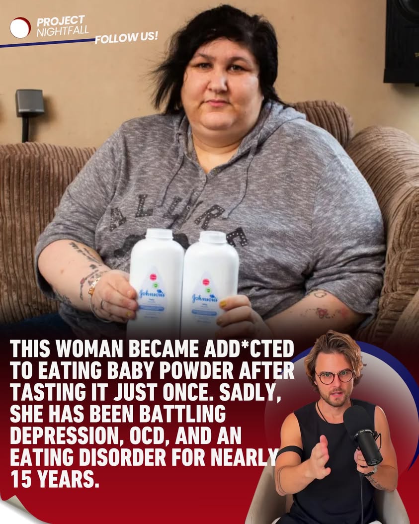 She eats baby powder daily! Mom's secret addiction threatens her life.