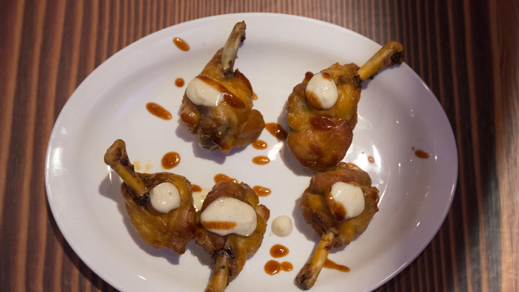 Crispy chicken lollipops made easy at home