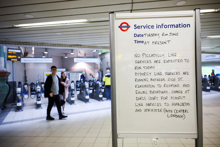 London Tube strikes live: Elizabeth line hit by delays