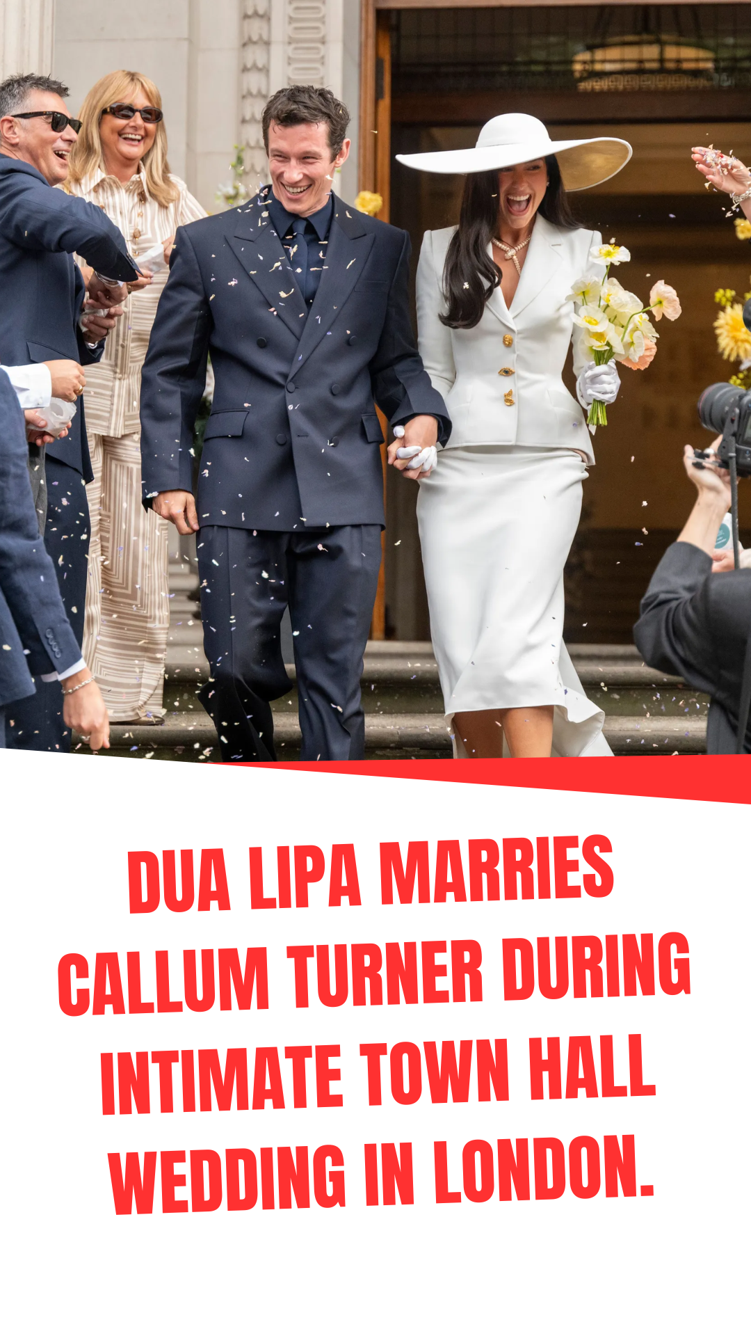 Dua Lipa marries Callum Turner during intimate town hall wedding in London