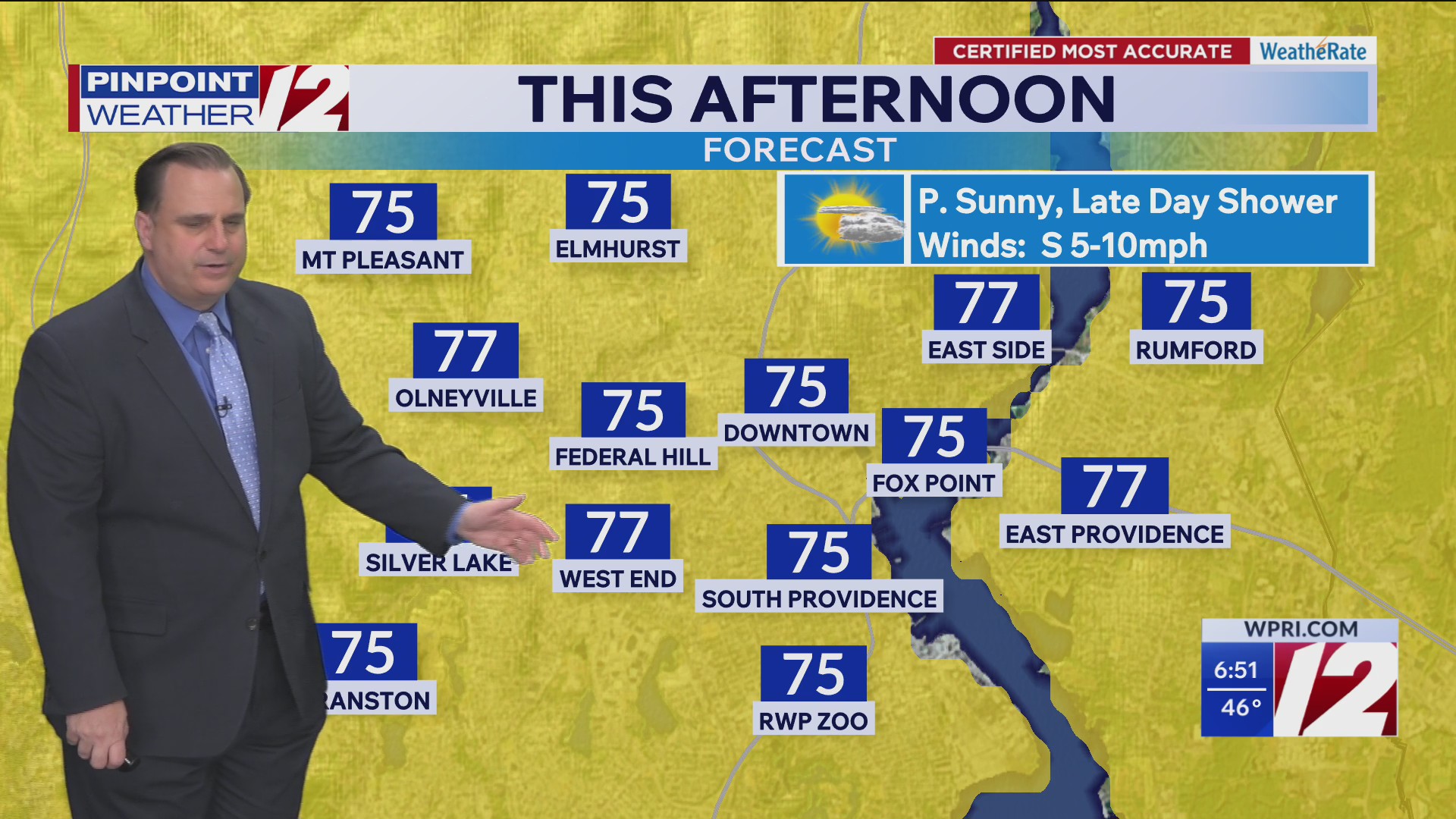 WPRI 12 weather forecast for 6/2/26: Warmer today; even warmer late week