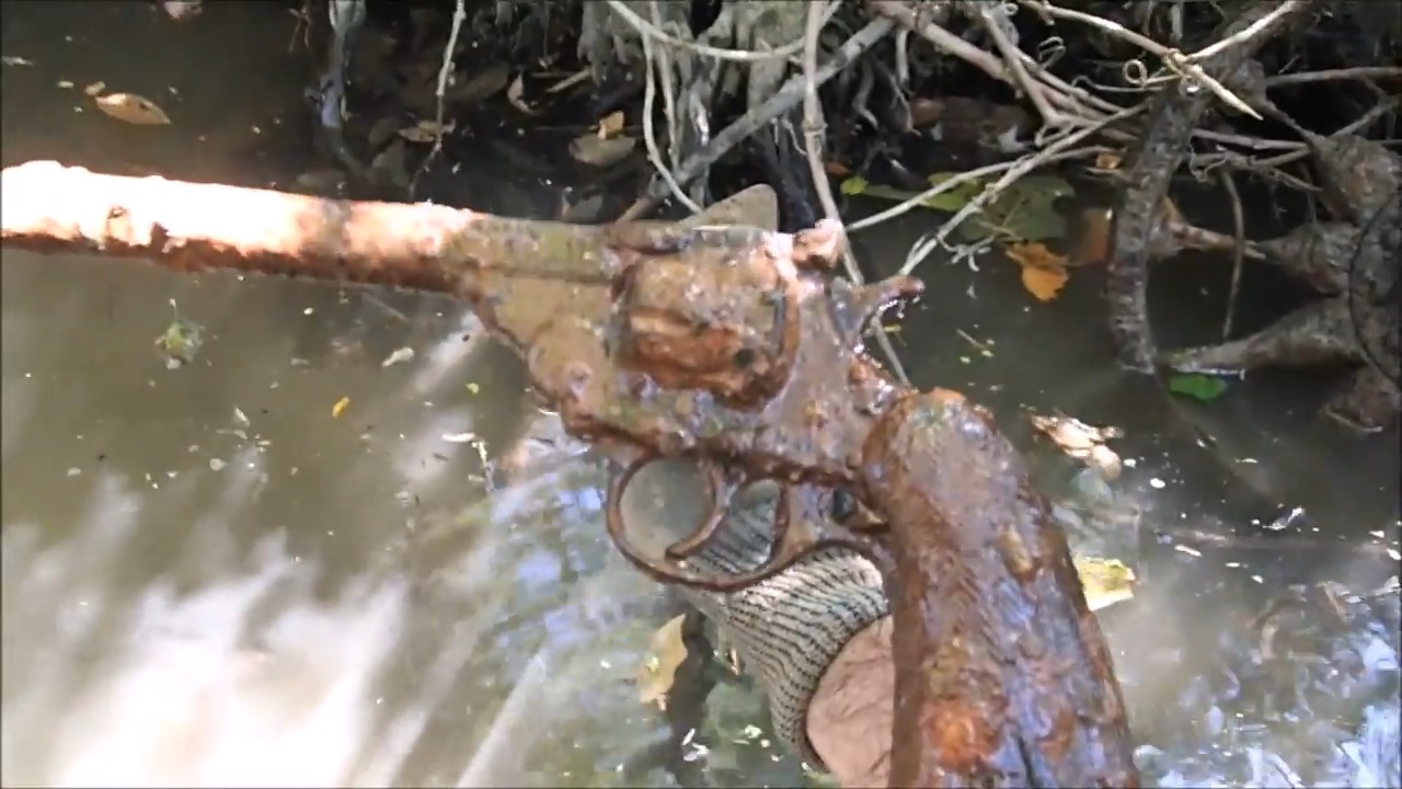 A blue medicine bottle started the hunt - but the revolver made him ...