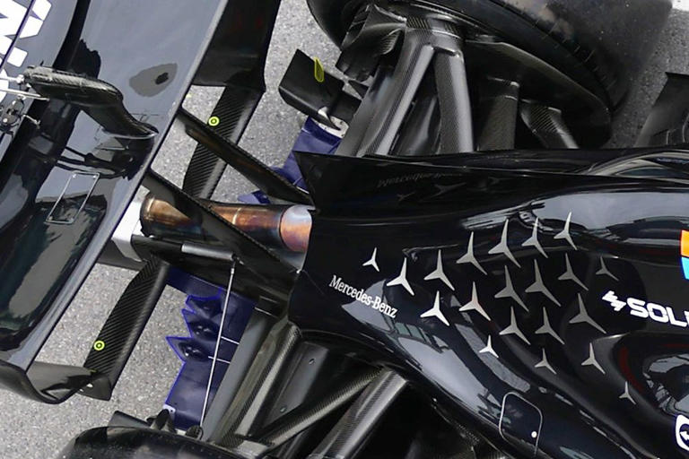 The unique diffuser Mercedes brought to Canadian GP