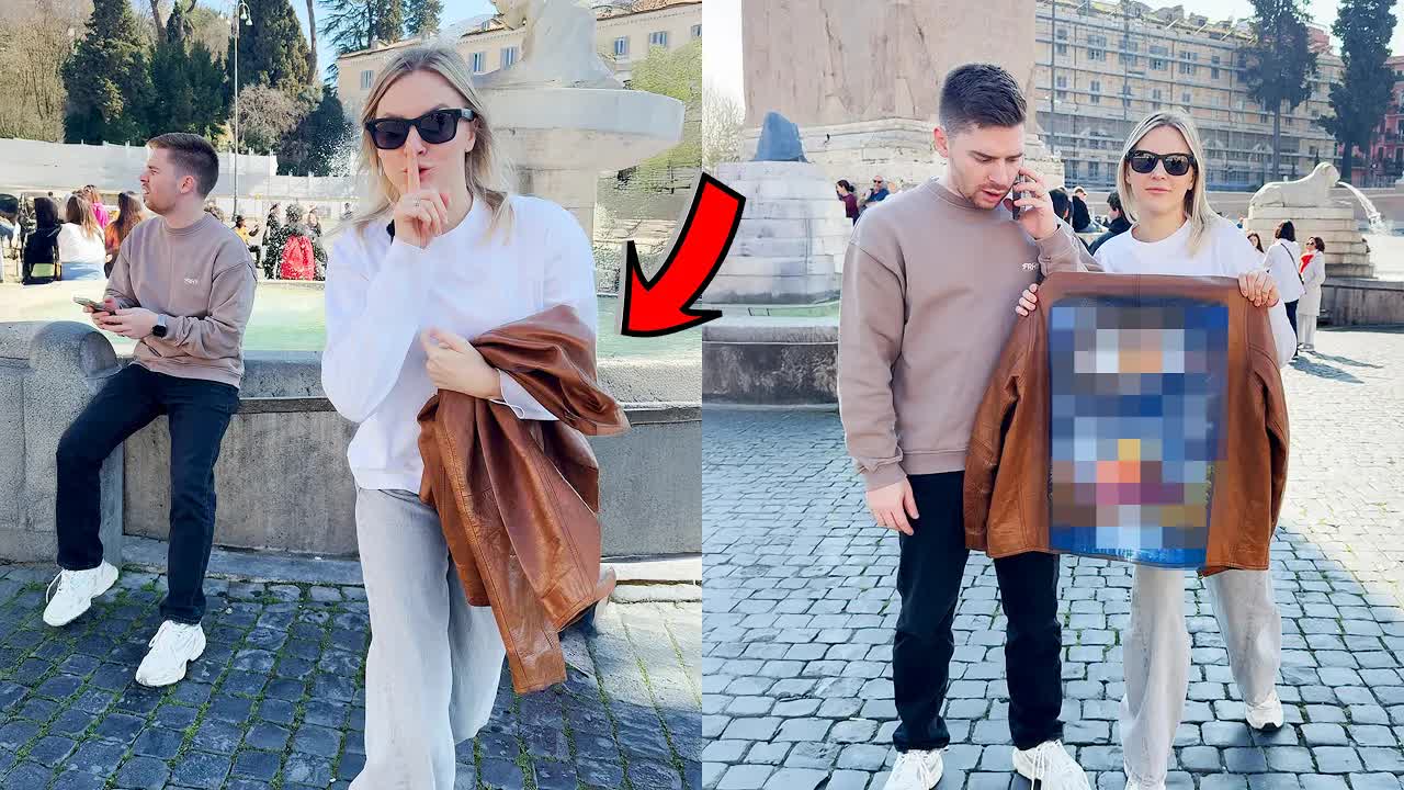 She took his jacket before he could even react