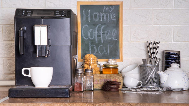 The IKEA shelf unit that people are loving as a coffee bar