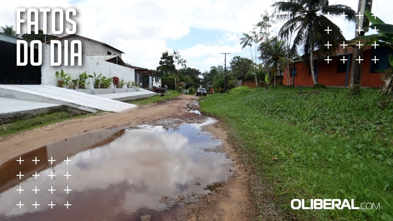 Rua tomada por buracos em Mosqueiro provoca prejuízos e faz estudantes ...