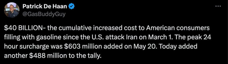 Trump says he doesn't care about Iran war's economic impact, but ...
