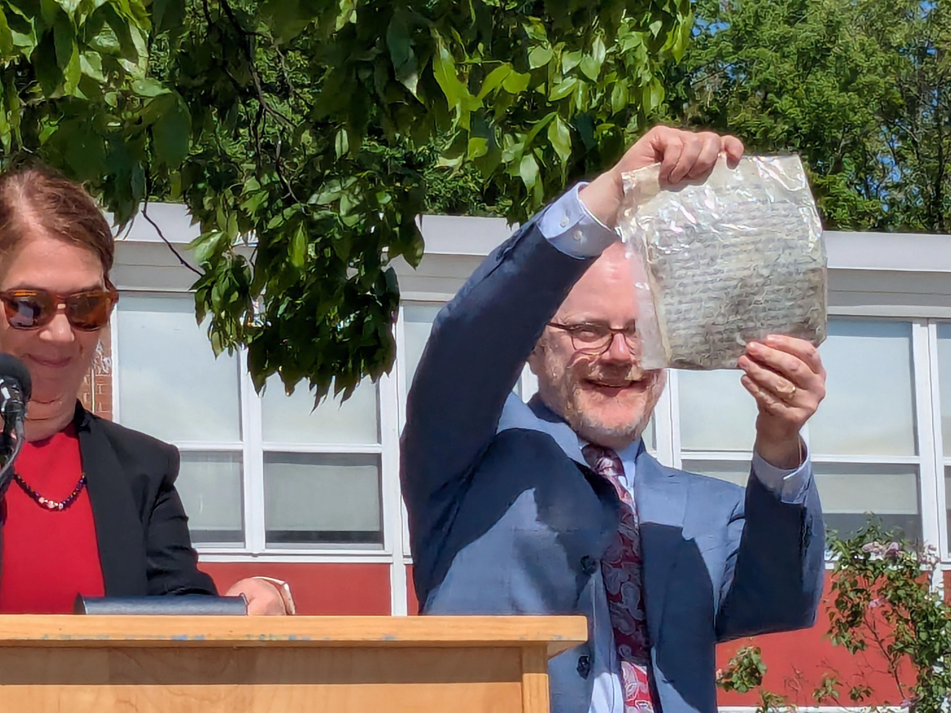 Vermont school unearths 1976 time capsule to find forgotten treasures