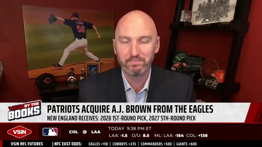 Patriots win total 9.5 juiced over; host stays off