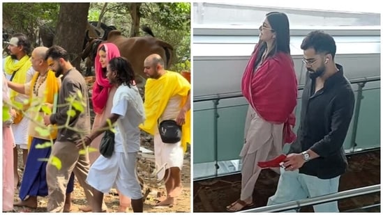 Anushka Sharma channels simple elegance as she visits Premanand Ji ...