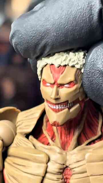Armored Titan figure ASMR review
