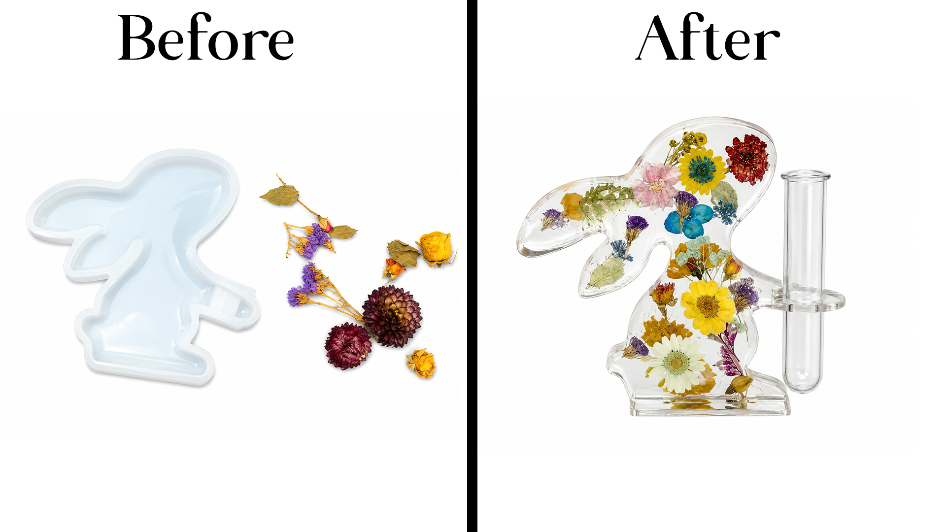 Can UV resin stop dried flowers floating?