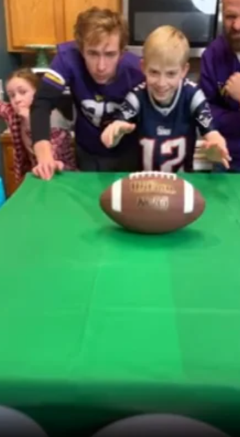 Football bucket party game fun and competitive for game day