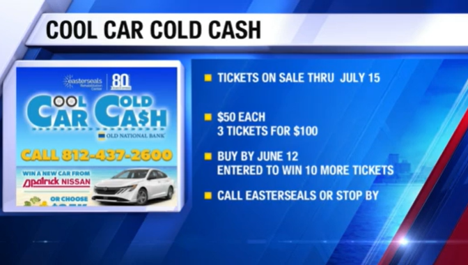 Easterseals’ Cool Car Cold Cash Raffle is back