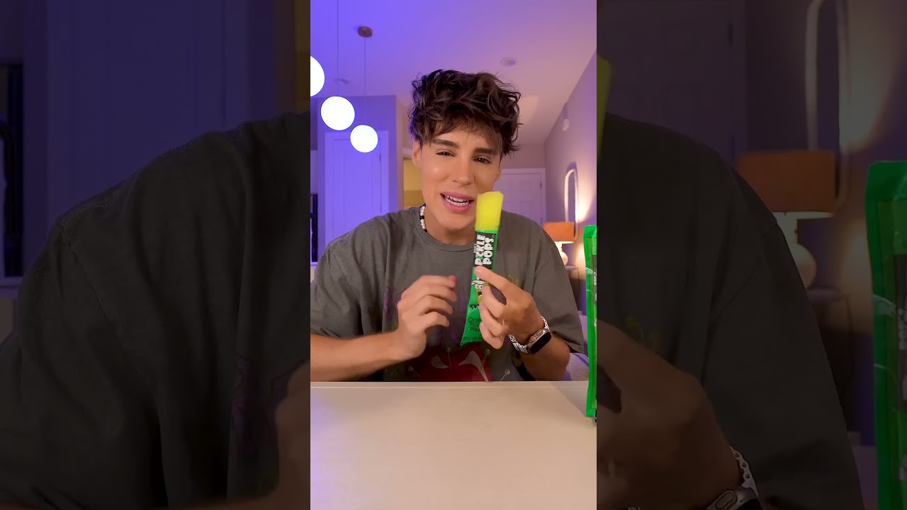 Foreign traveler samples bizarre American pickle flavored dessert on camera