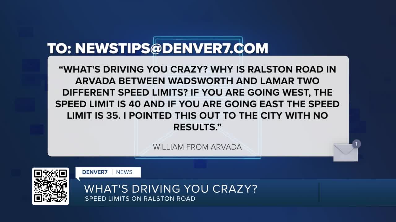 Why is Arvada's Ralston Rd. between Wadsworth & Lamar 2 different speed ...