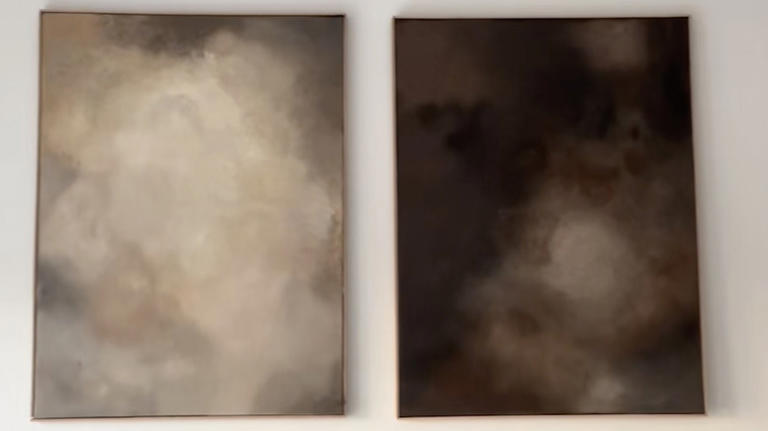 Skip the expensive wall decor: woman DIYs art pieces for under $100