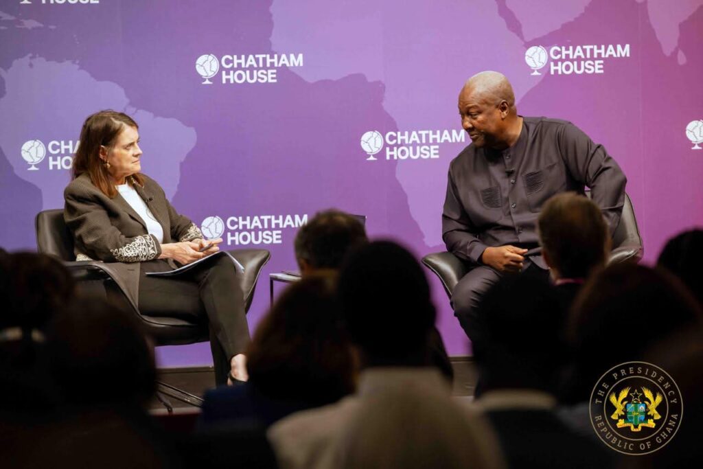 Mahama engages Chatham House on Ghana’s strategic priorities
