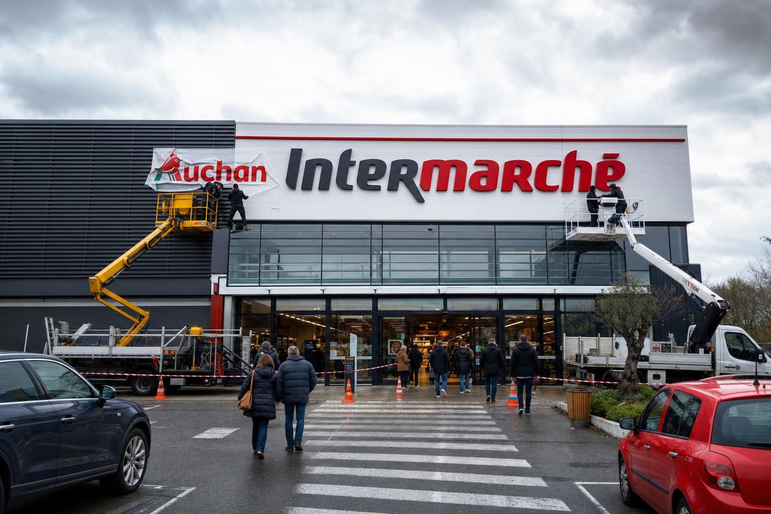 Auchan : 72 magasins bientôt transformés en Intermarché, 17 autres non ...