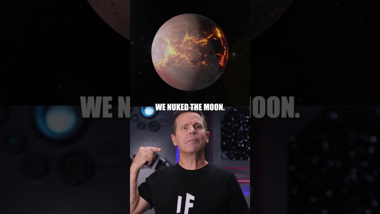 Watch what would happen if we decided to nuke the moon