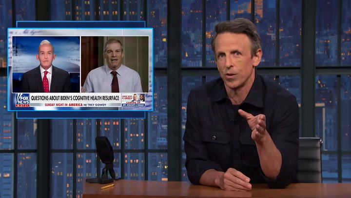 Seth Meyers says Trump’s repeated cognitive tests undercut his boasting