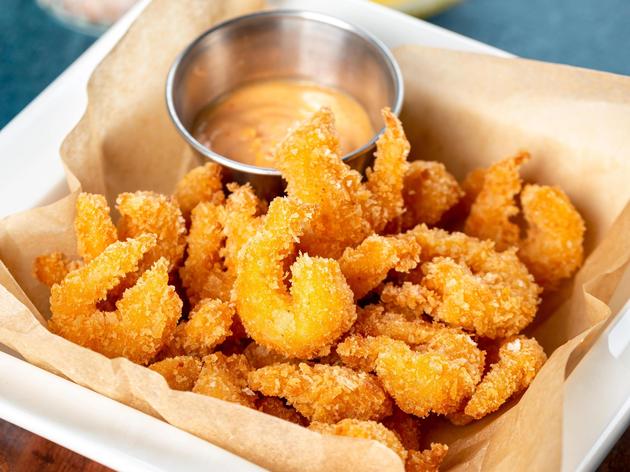 Popcorn Shrimps aus der Heißluftfritteuse mit rauchiger Chipotle-Sauce