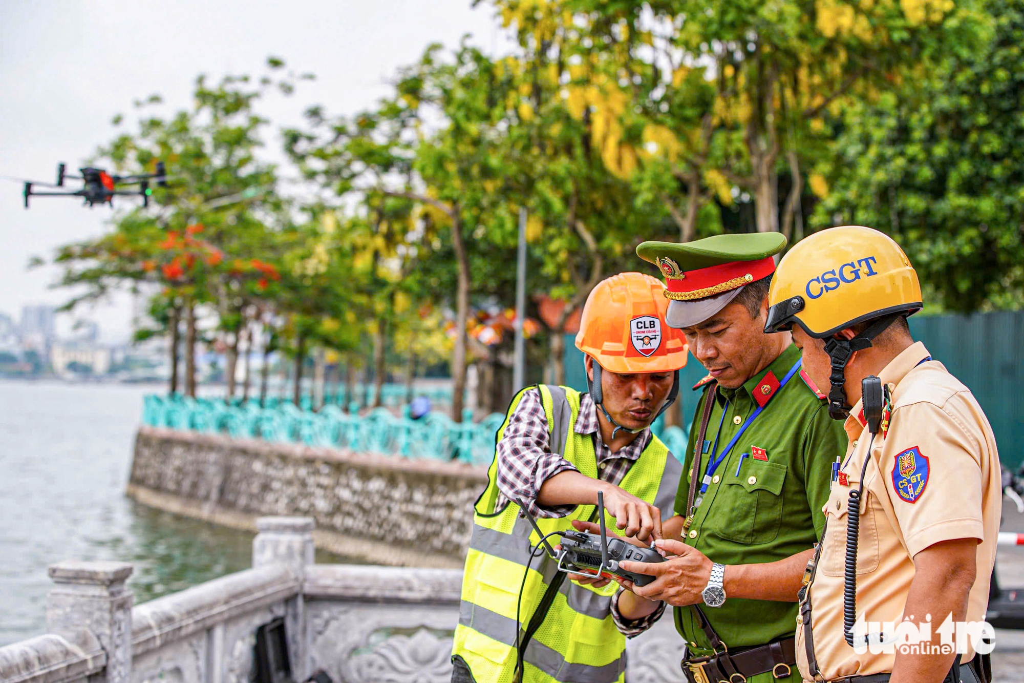 Công an Hà Nội thử nghiệm UAV giám sát an ninh trật tự từ trên không