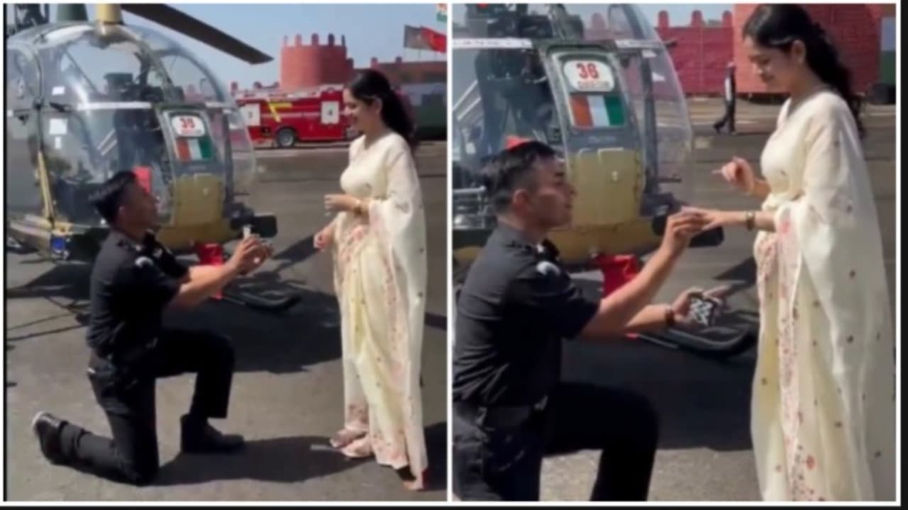 Army pilot’s romantic helicopter-side proposal steals spotlight at ...