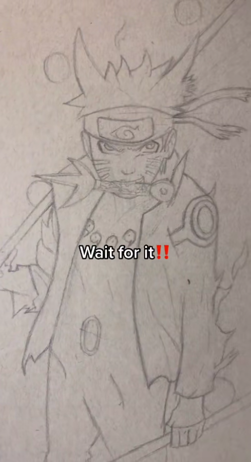 Naruto sage mode sketch art