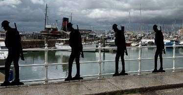 Margate man appears in court over damage to poignant soldier silhouette ...