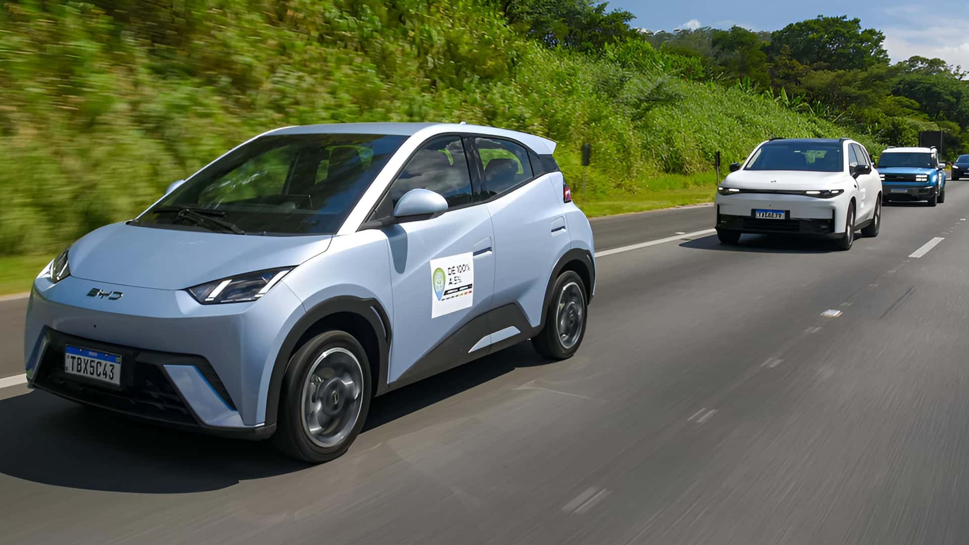 Elétricos disparam no Brasil; Dolphin Mini, EX2 e Spark EUV batem recorde