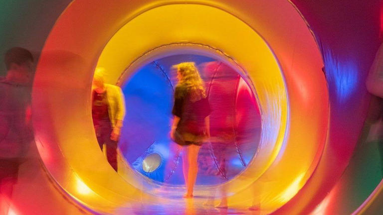 Inflatable art installation comes to town