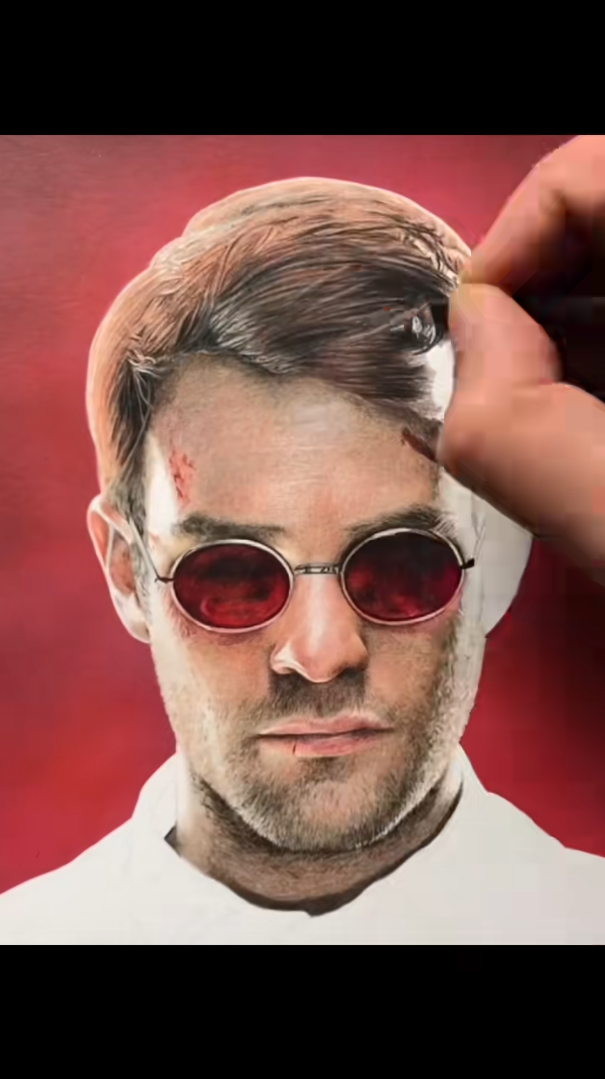 Timelapse drawing Matt Murdock - Daredevil