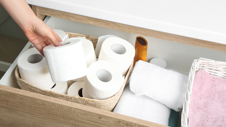Skip the cabinets: This smart storage solution keeps toilet paper neat ...