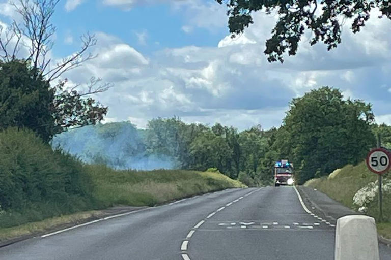 Four 'large' fires in Nuneaton as smoke seen billowing from woodland