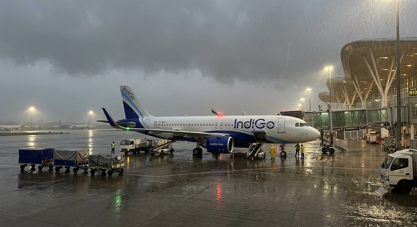 IndiGo issues travel advisory for Bengaluru flights as bad weather ...