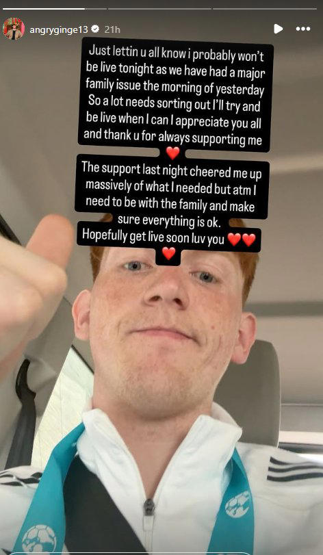I’m a Celebrity winner AngryGinge reveals his mum’s house has burned down