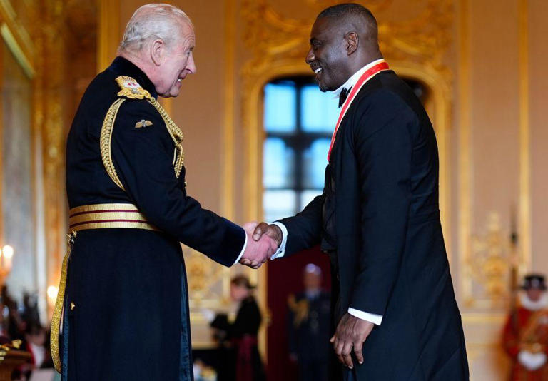 Idris Elba and Torvill and Dean receive honours at Windsor Castle
