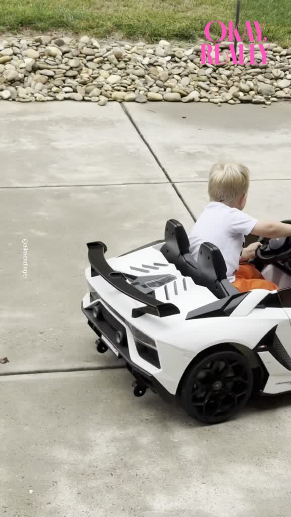 NASCAR driver’s son drifts toy Lamborghini like a future racing star