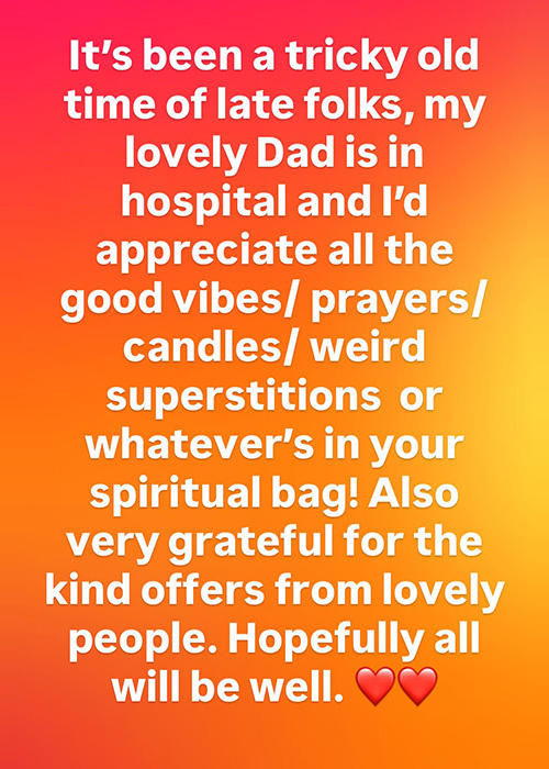 Maia Dunphy gives fans health update on sick dad after asking fans for ...