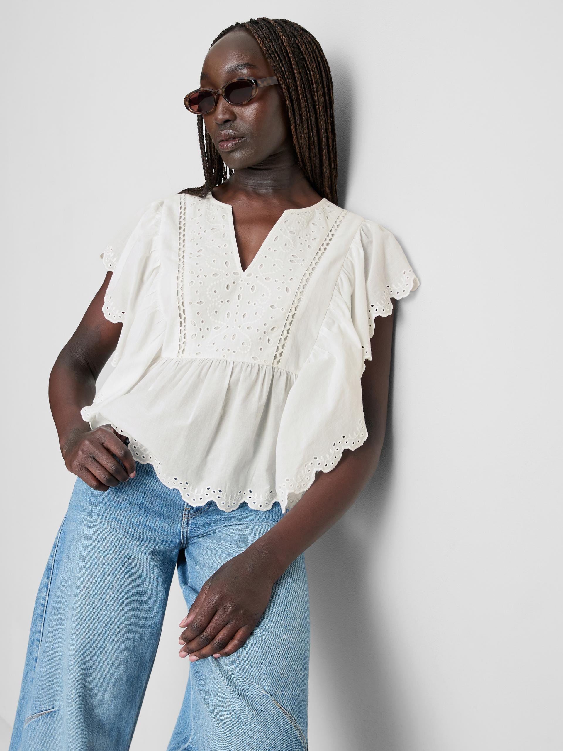 Broderie anglaise blouses are a chic, easy way to look stylish this ...