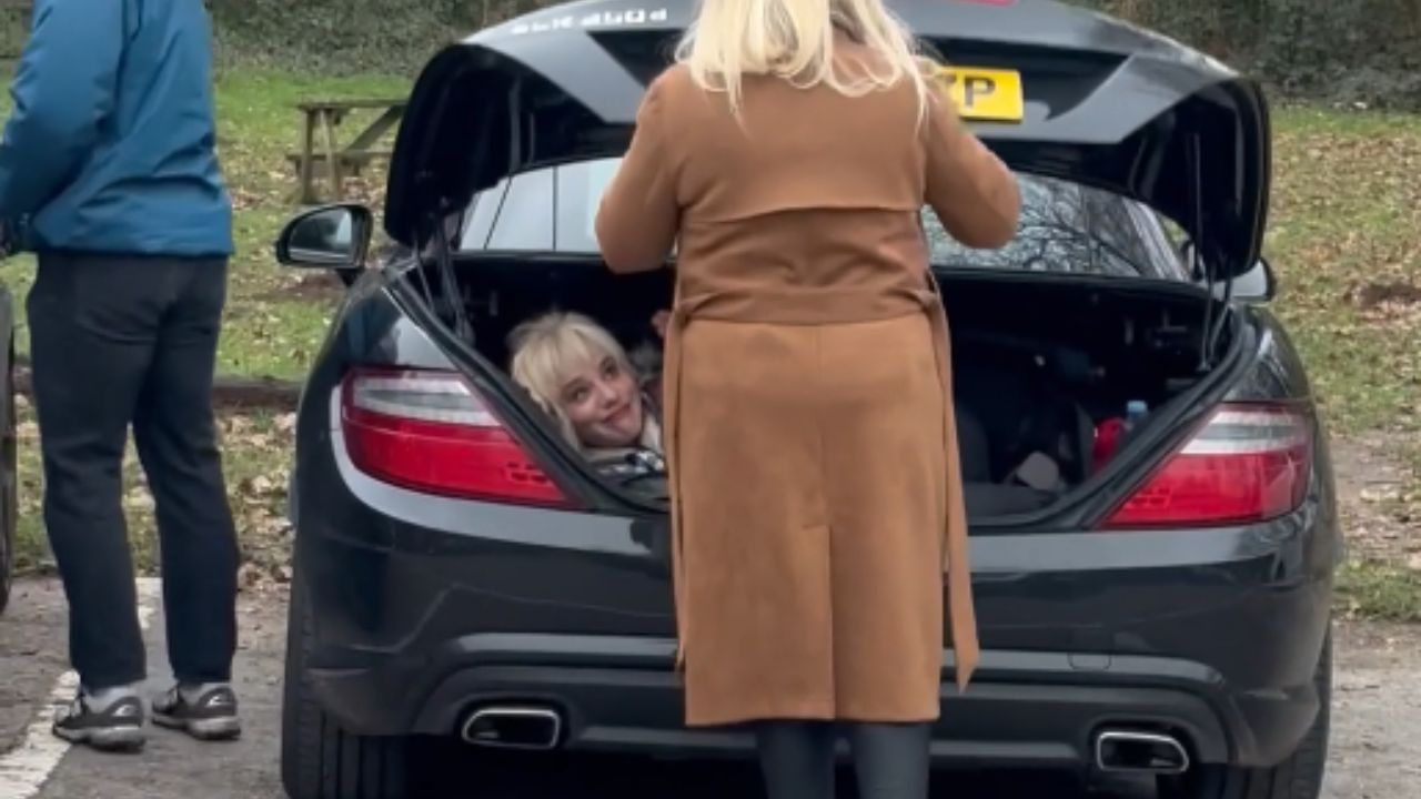 Heartfelt reunion: Best friend concealed in car trunk for the ultimate ...